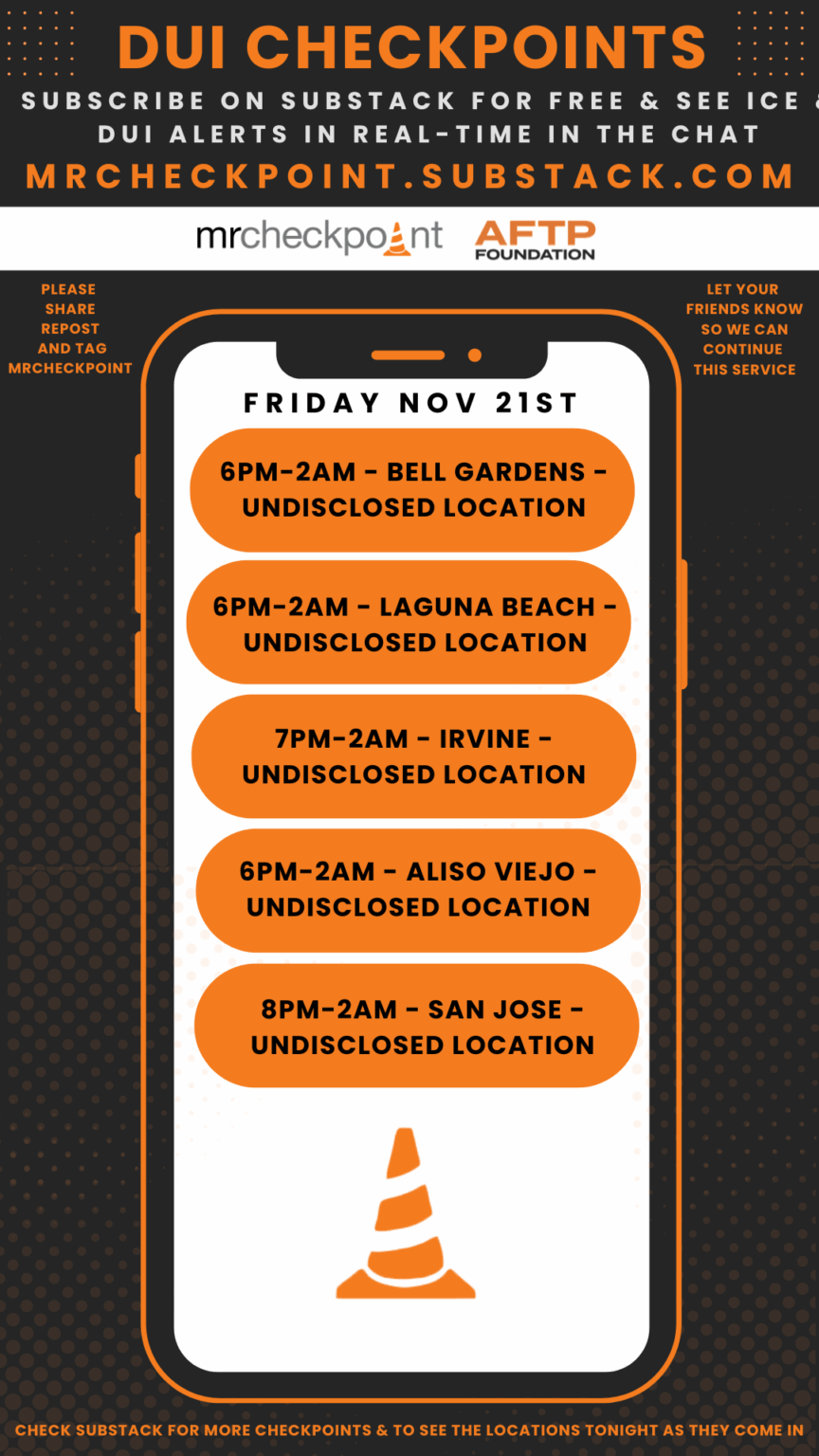 DUI Checkpoints Near Me | Updated Alerts & Locations - Mr Checkpoint